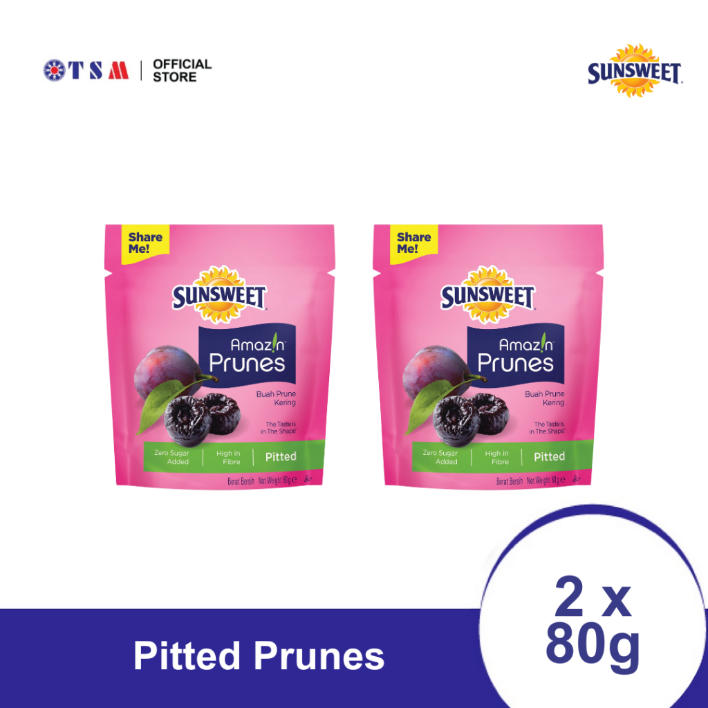 SUNSWEET PITTED PRUNES (80G x 2 PACKS) | Shopee Malaysia
