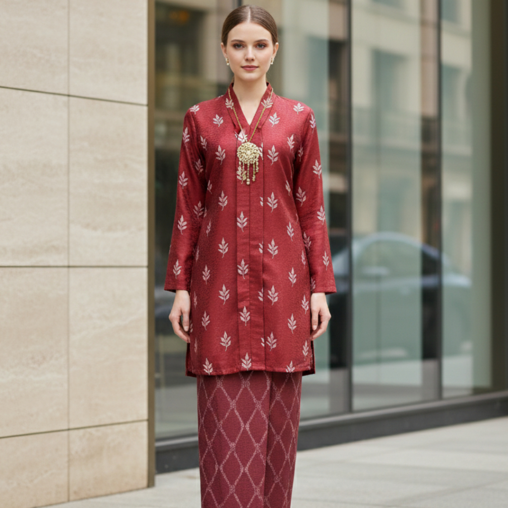Athifa Azzahrah KEBAYA ALANA Baju Kebaya Moden Baju Raya 2026 Corak ...