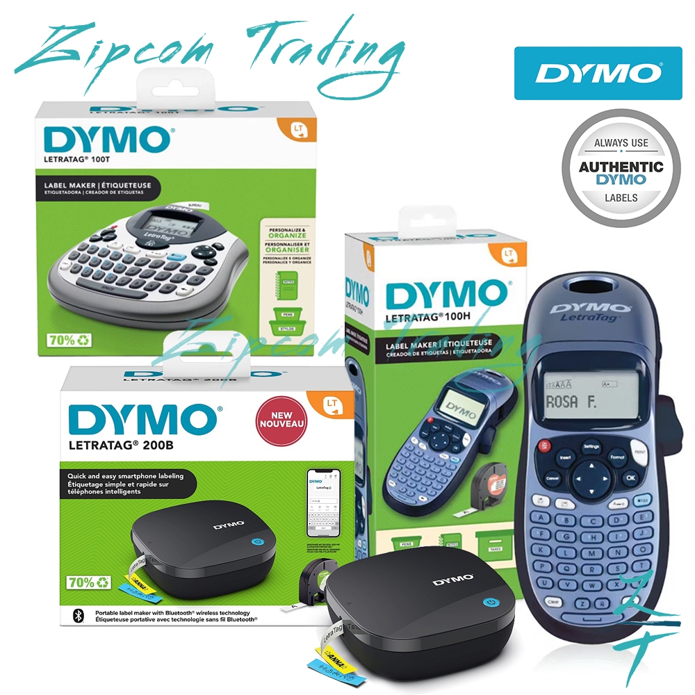DYMO LetraTag LT-100H Handheld Label Maker / LetraTag LT-200B Bluetooth ...