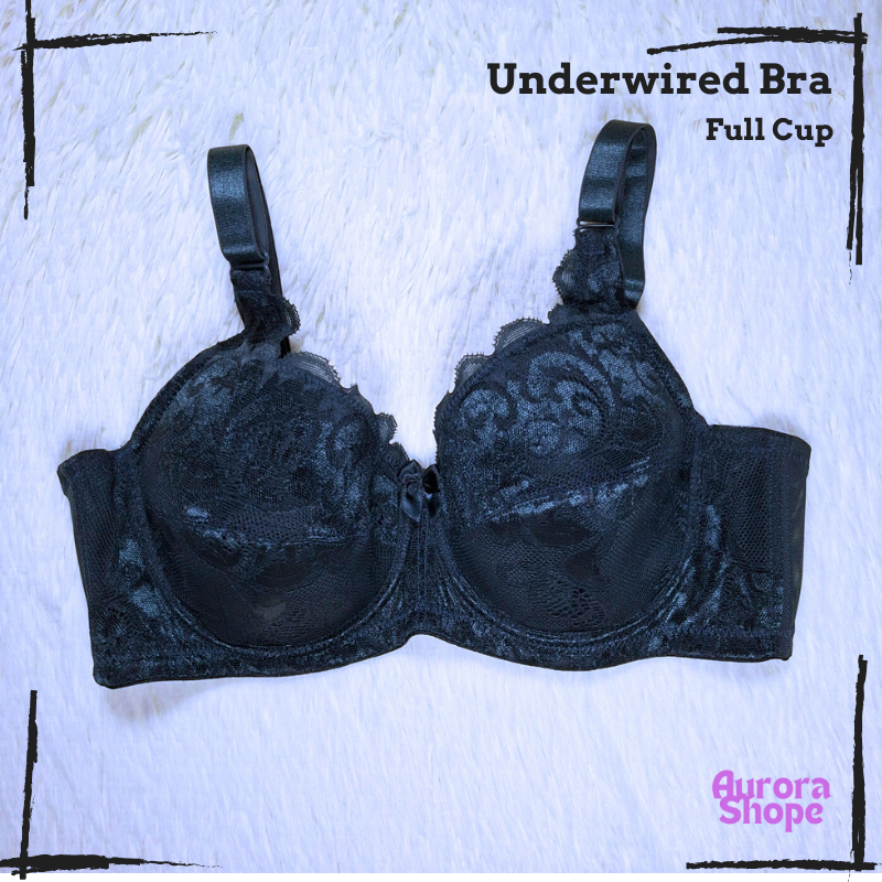 Feliza Underwired Bra Lace Full Cup | Berdawai | 34B-42D | Scarab ...