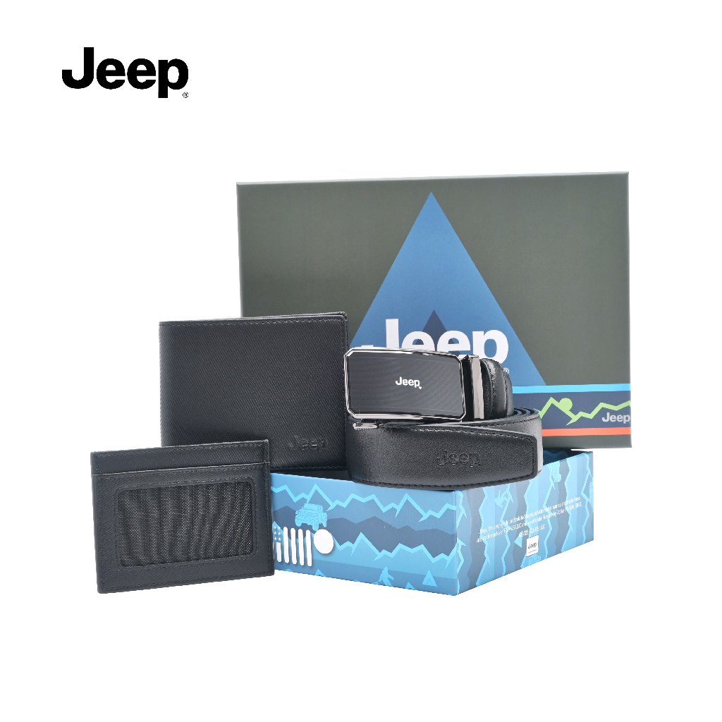 JEEP Men Best Buy Gift Set with card holder - JESI0411PN3BJ5 | Shopee ...