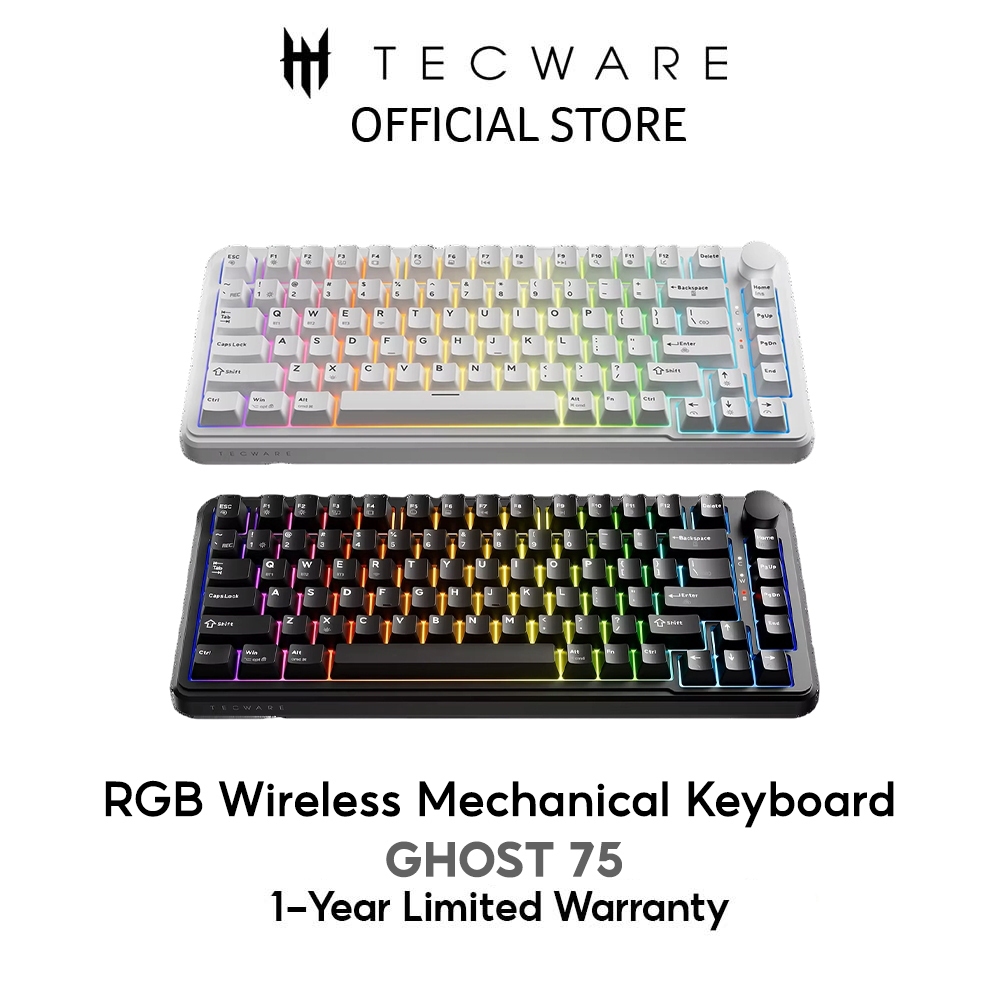 Tecware Ghost 75 RGB Wireless 2.4Ghz / Bluetooth Mechanical Gaming ...