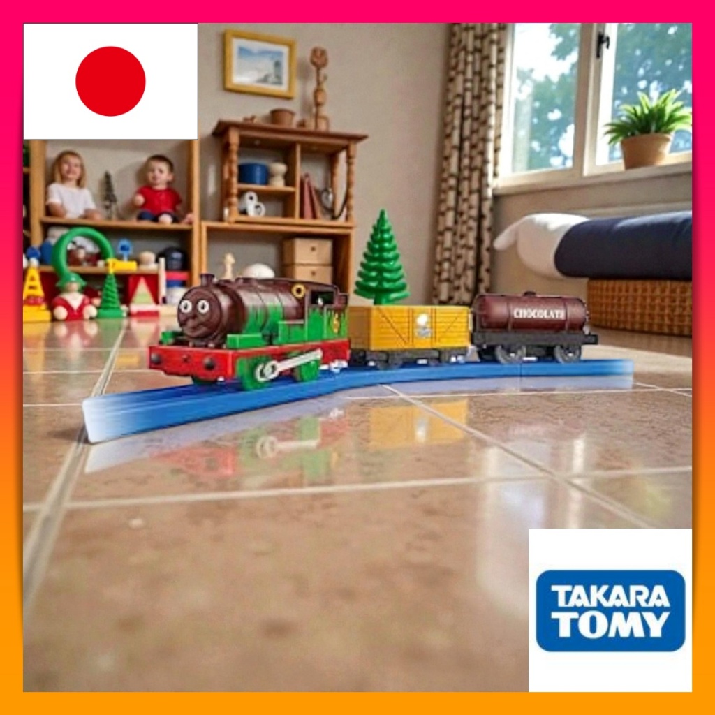 Takara Tomy Plarail Thomas TS-23 Percy Train with Chocolate Cargo Car ...