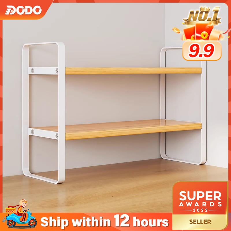 Desktop Storage Rack Tabletop Bookshelf Magazine Document Rack Desk ...