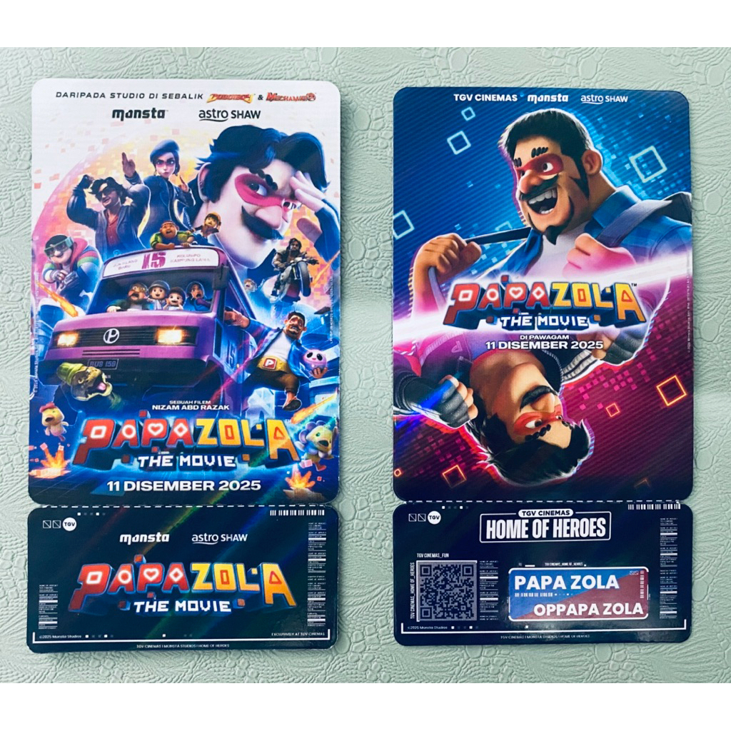 KAD TIKET HOLO PAPA ZOLA THE MOVIE TGV GSC MGC FIESTA MONSTA GALAXY ...