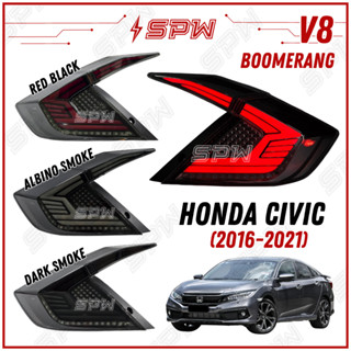 Honda Civic FC (2016-2021) V8 Boomerang Tail Lamp Tail Light Dynamic ...