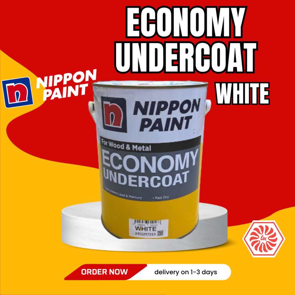 [NIPPON PAINT] ECONOMY UNDERCOAT WHITE 5L | Shopee Malaysia