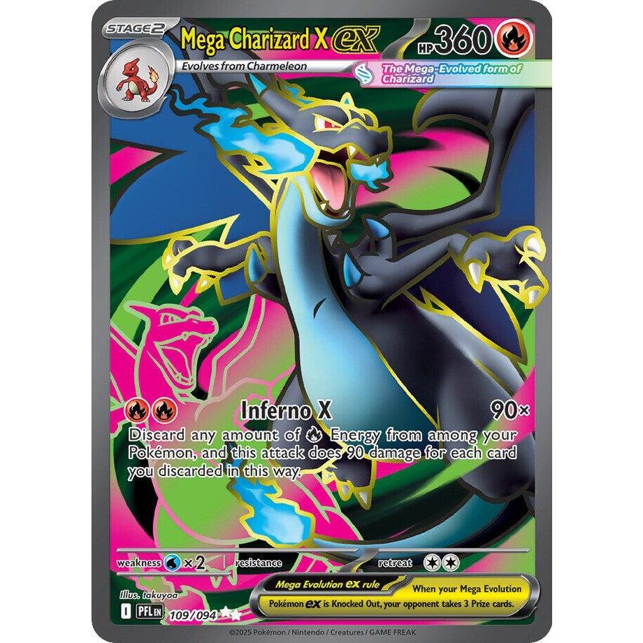 Pokémon TCG - Mega Charizard X ex - 109/094 - Ultra Rare | Shopee Malaysia