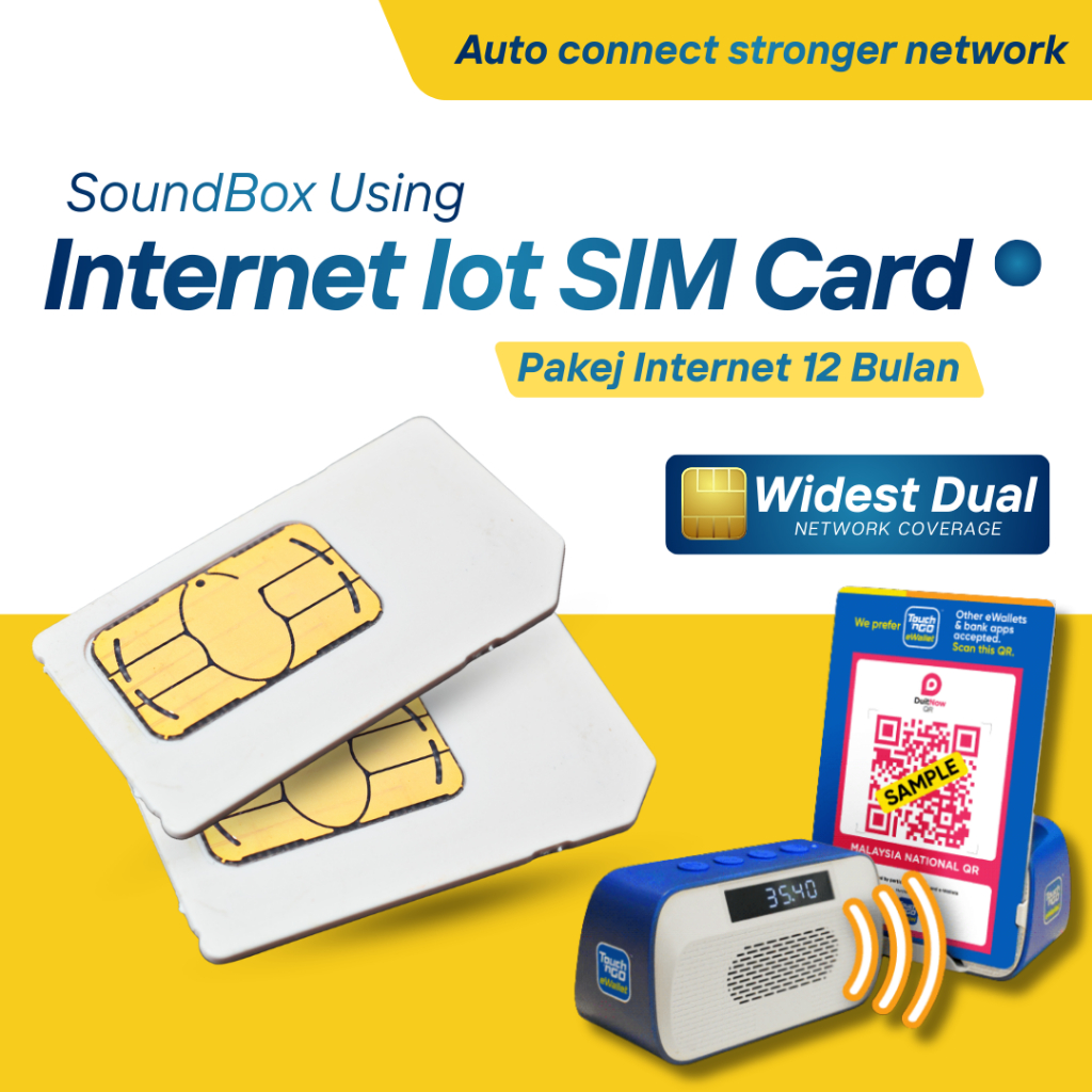 [1 YEAR] IoT M2M SIM for TNG & MAE Soundbox - Plug & Play | Renewal ...
