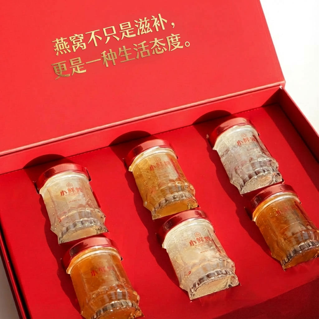 【25.1】Xiao Xian Dun Pure Bird Nest 小鲜炖 高浓度纯燕窝【70ml x 6】【每罐3克干燕窝】无糖即食燕窝 ...