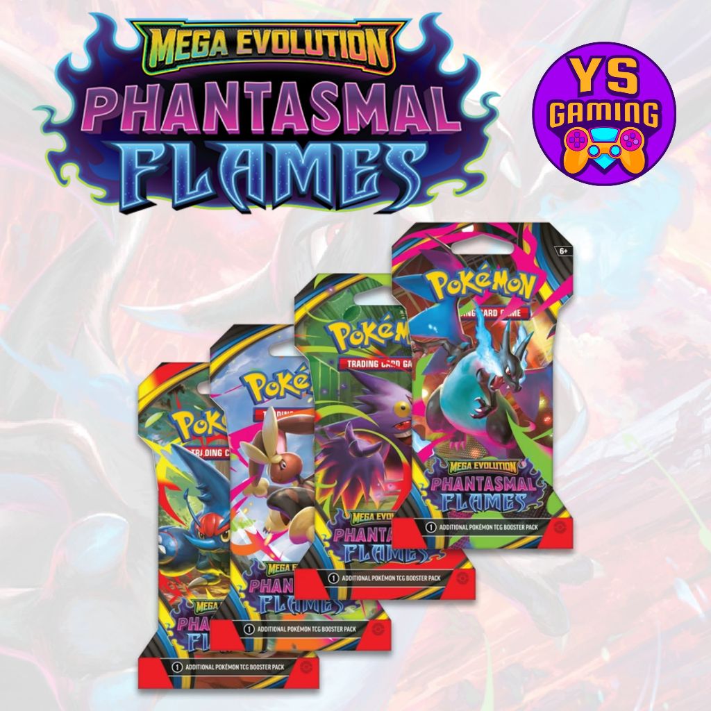 Pokemon Phantasmal Flames ME02 Sleeved Booster Pack | Shopee Malaysia