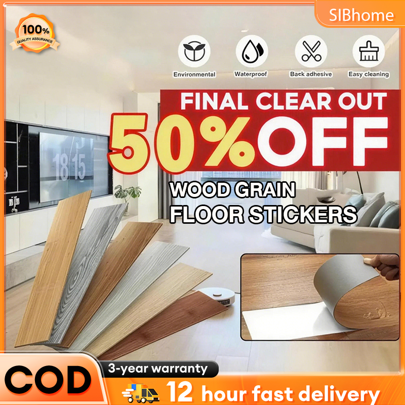 Vinyl Flooring 2mm PVC Floor Sticker Waterproof Self Adheslve Thickened ...