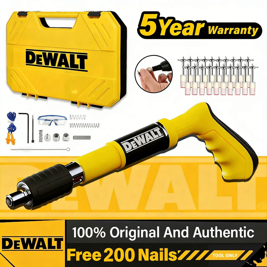 DEWALT nail Gun Electric Heavy Duty Manual Steel Nails Gun For Concrete ...