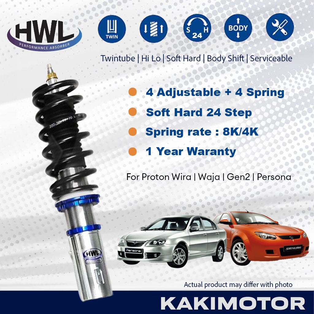 HWL MT1-BS Fully Adjustable for PROTON WIRA / SATRIA / WAJA / PERSONA ...