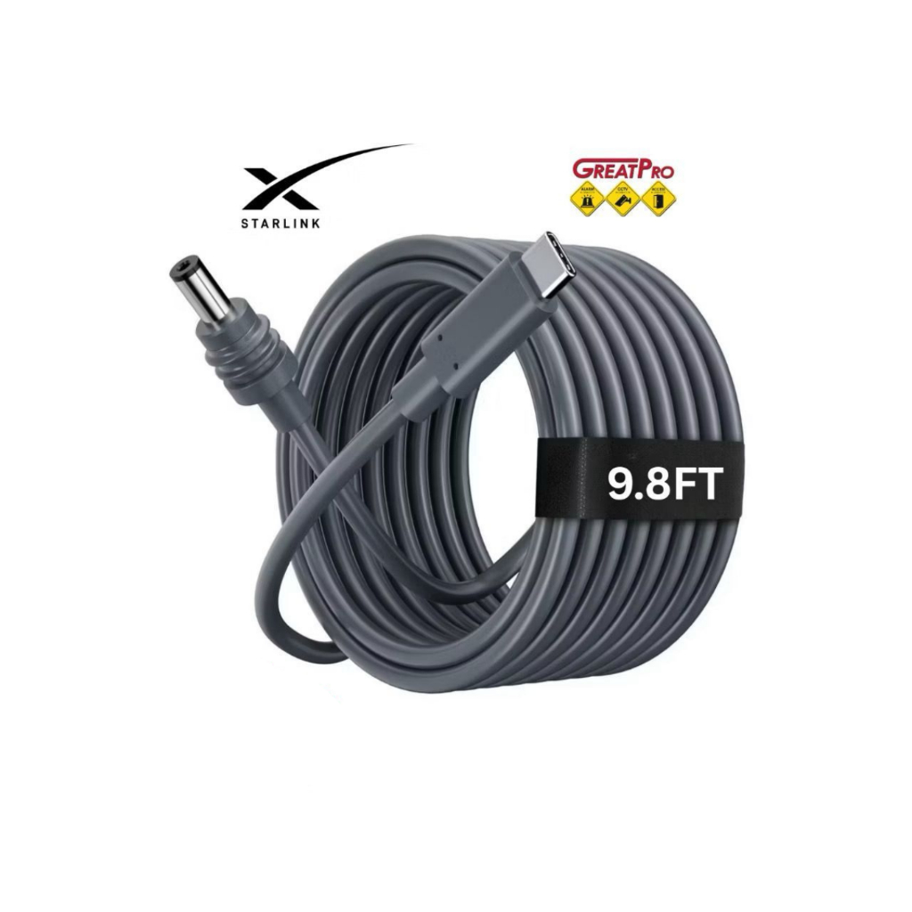 STARLINK Mini Dish Type-C to DC Cable (9.8FT 3M) - GREATPRO | Shopee ...