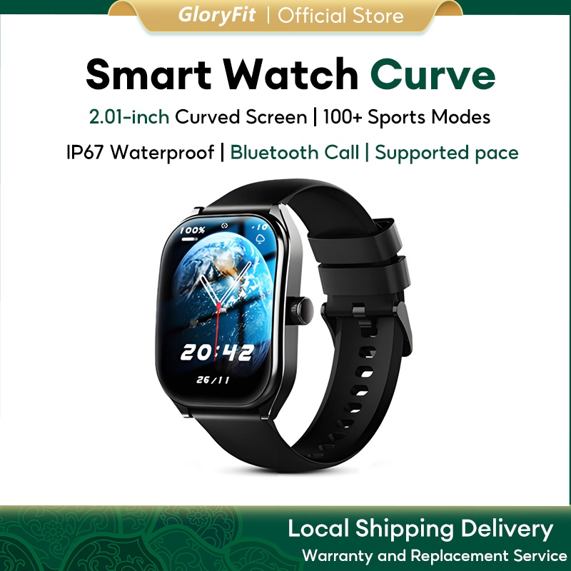 Aolon Curve Jam Smart Watch Man Women Curved IP68Waterproof Message ...