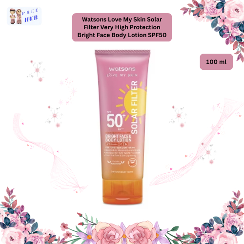 Watsons Love My Skin Solar Filter Very High Protection Bright Face Body ...