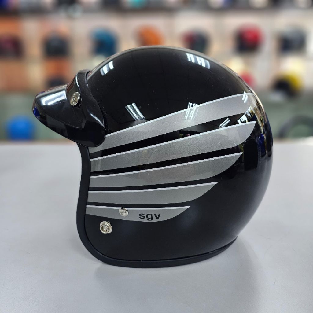 JAMIN ORIGINAL SGV HELMET RACING WING COP HONDA BLACK RED BLUE LIMITED ...