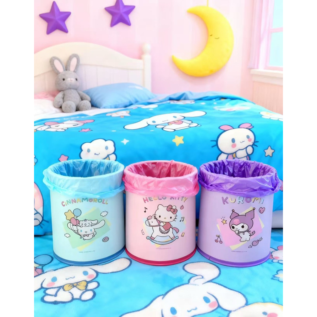 original sanrio, hello kitty trash bin, hello kitty dust bin | Shopee ...