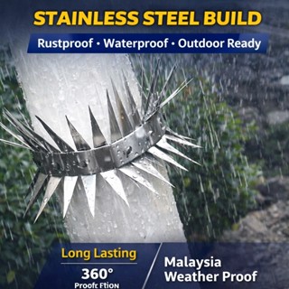 Rat Proof Spikes Stainless Steel | Anti Climb Anti Rodent | Pipe Fence ...