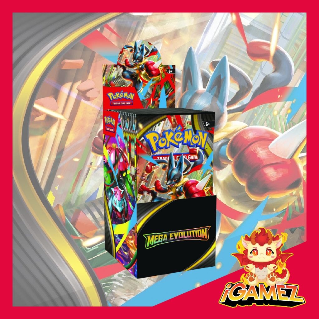 [Ready Stock] Pokémon ME01 Mega Evolution Half Booster Box | Shopee ...