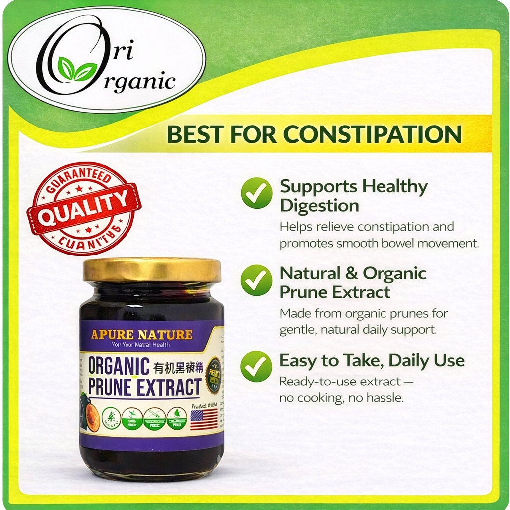 【NO SUGAR ADDED】APURE NATURE 100% ORGANIC PRUNE EXTRACT 有机黑枣精 (280g ...