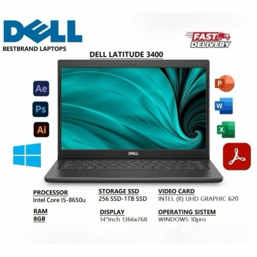 Dell Latitude 3400 Business Laptop | Intel Core i5-8th Gen | Ram 8GB ...
