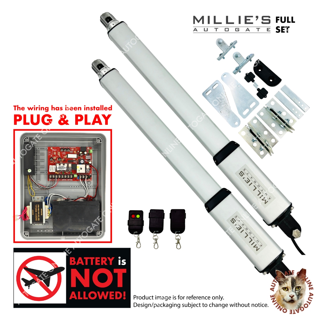 MILLIE‘S 2CH 433MHZ WA3 A3 ( Set ) FOLDING & SWING AUTOGATE SYSTEM ...
