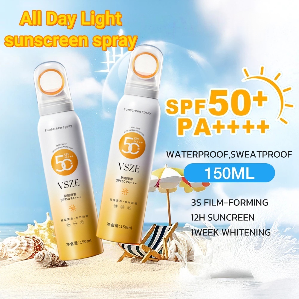 All Day Light sunscreen spray Outdoor Sun Spray SPF 50 + PA++ Sun ...