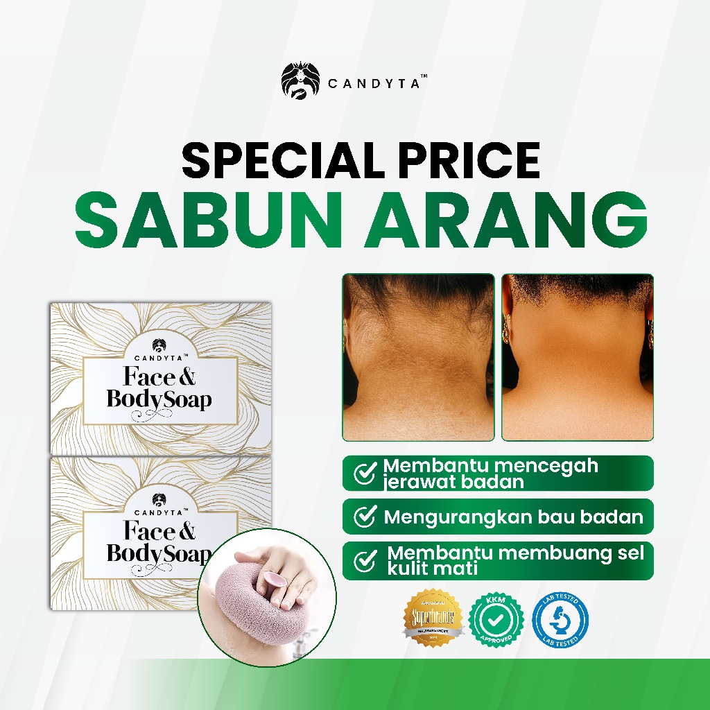 [Direct Dari HQ] Candyta Body Soap sabun daki badan dan pemutih celah ...