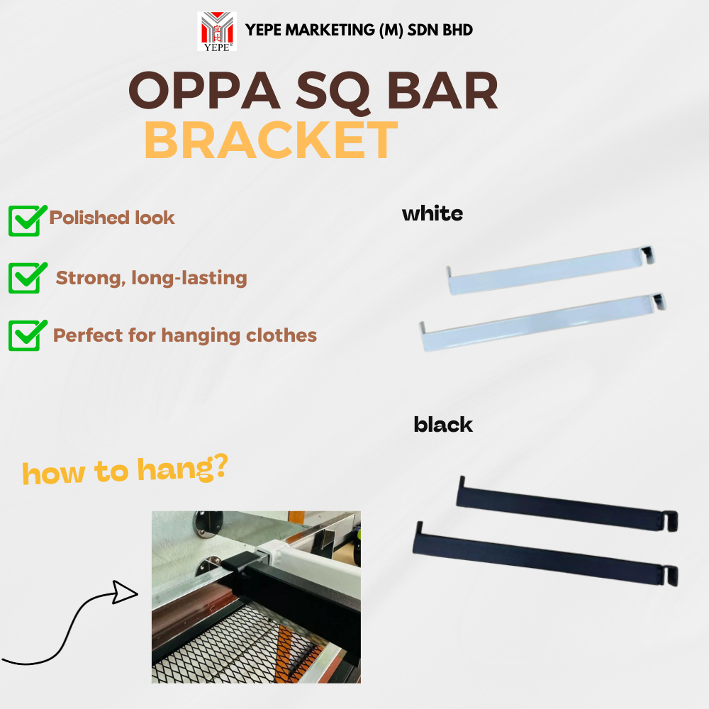 OPPA SQ BAR BRACKET 250MM/ OPPA SQ BAR BRACKET 300MM/ HANGER BESI/ SQ ...