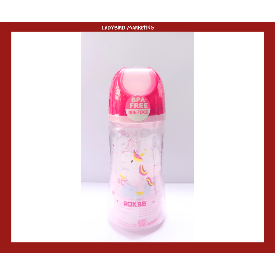 OKBB 】 8oz Wide Neck Feeding Bottle B-118 botol susu | Shopee Malaysia