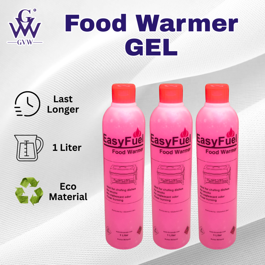 GVW【1L】Food Warmer Cooking Gel Jelly Wax Buffet Warmer Chafing Fuel ...