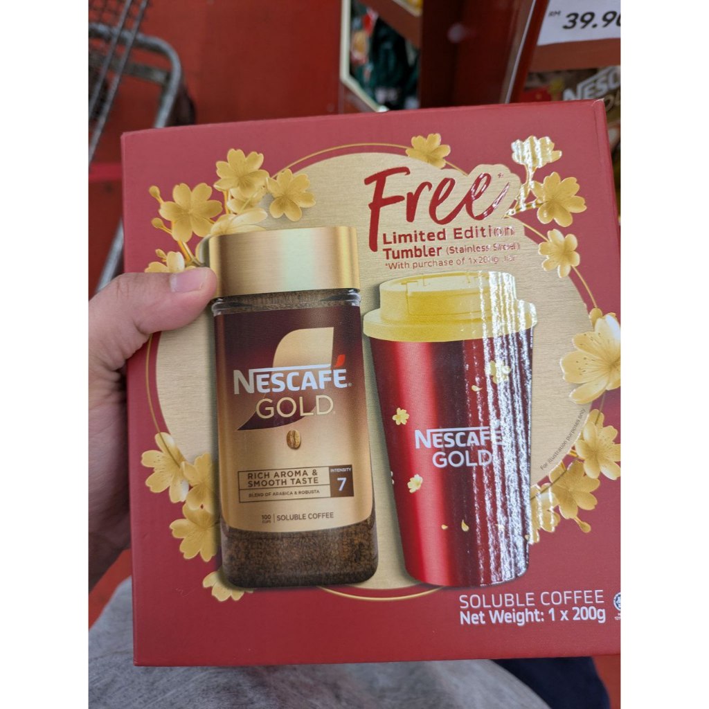 Nescafe Gold Limited Edition 200g Percuma Tumbler | Shopee Malaysia
