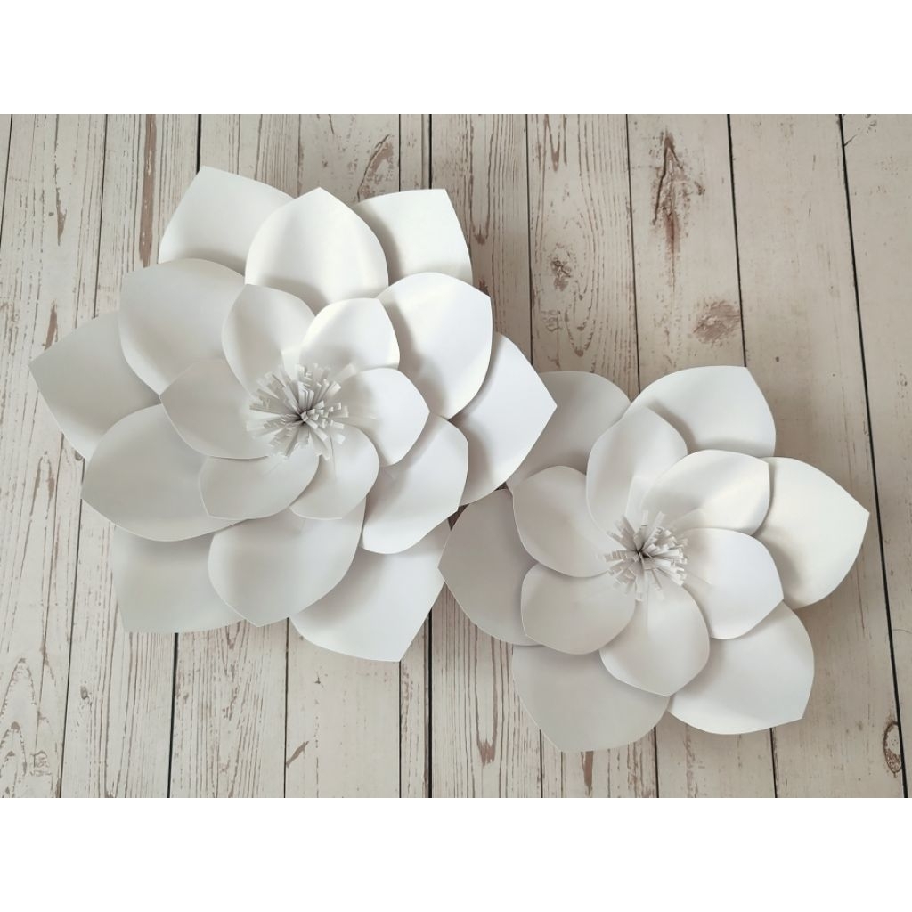 Metallic Shimmer Colour Paper Flower Decoration Bunga Kertas Metalik ...