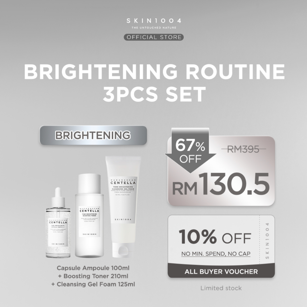 SKIN1004 Brightening Routine 3pcs Set (TB Capsule Ampoule 100ml + TB ...