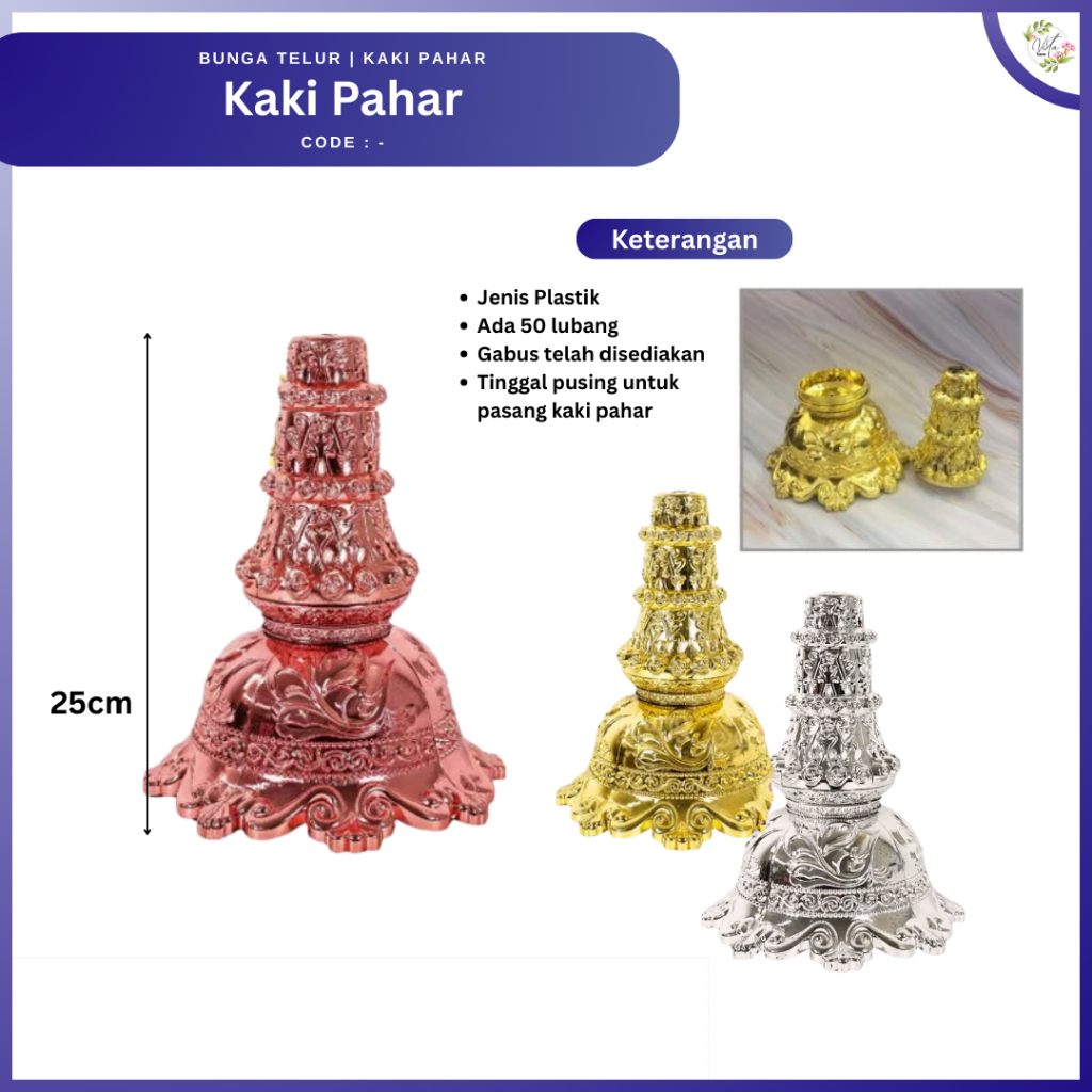 VISTA | Pahar Bunga Telur | 50 lubang | Egg Flower Stand | Kenduri ...