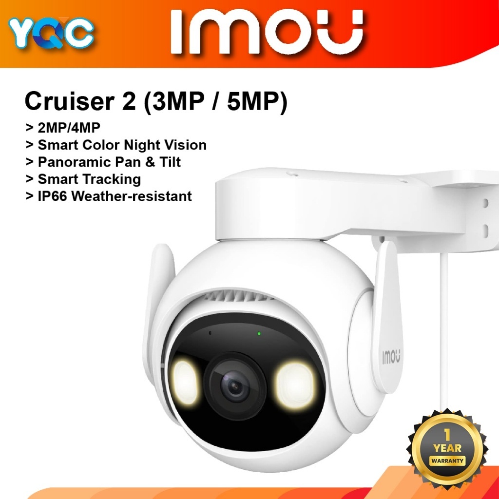 Imou Cruiser 2 5MP / 3MP Security Camera Outdoor, AI Human/Vehicle ...