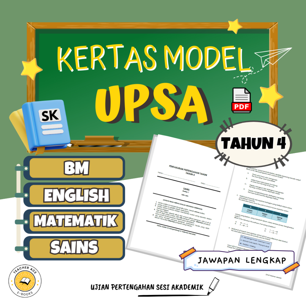 [PDF] UPSA Tahun 4 Kertas Model Sekolah Rendah Tahun SK Exam Paper ...