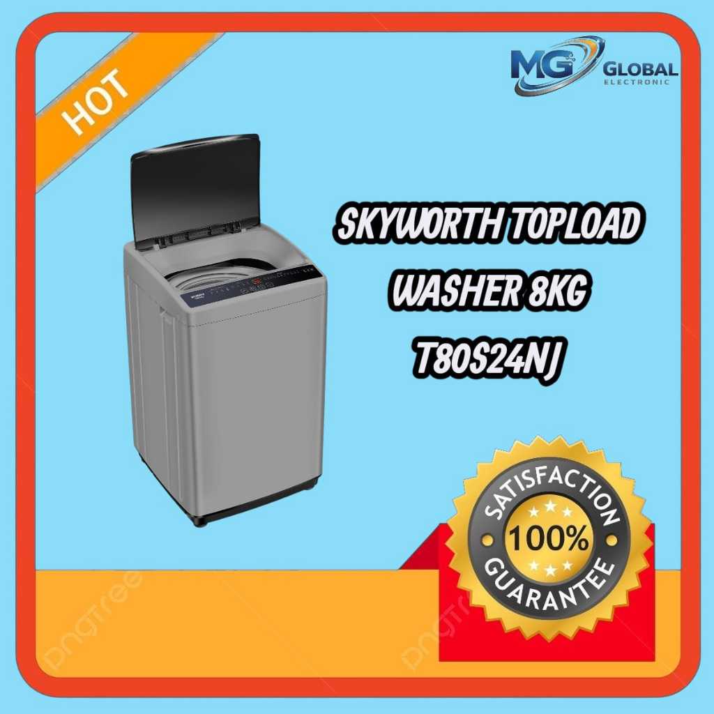 SKYWORTH TOP LOAD WASHER 8KG - T80S24NJ | Shopee Malaysia