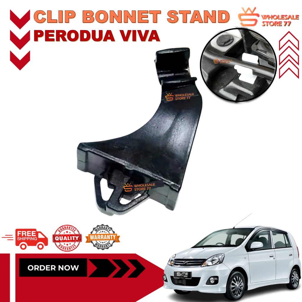 READY STOCK | PERODUA VIVA BONNET STAND CLIP FRONT BONNET STAND HOOD ...