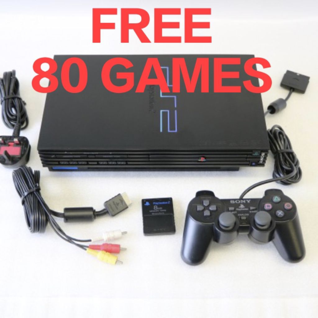 Ps2 fat refurbish/2nd = 80games/40games | Shopee Malaysia