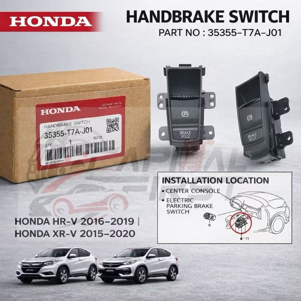 35355-T7A-J01 GENUINE HONDA HRV AUTO HANDBRAKE BUTTON GEAR POSITION ...