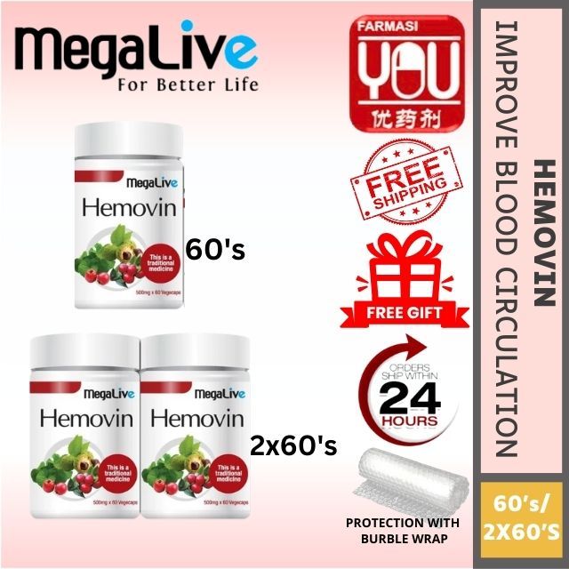 [YOU PHARMACY] MEGALIVE HEMOVIN (60's/2X60's) | Shopee Malaysia