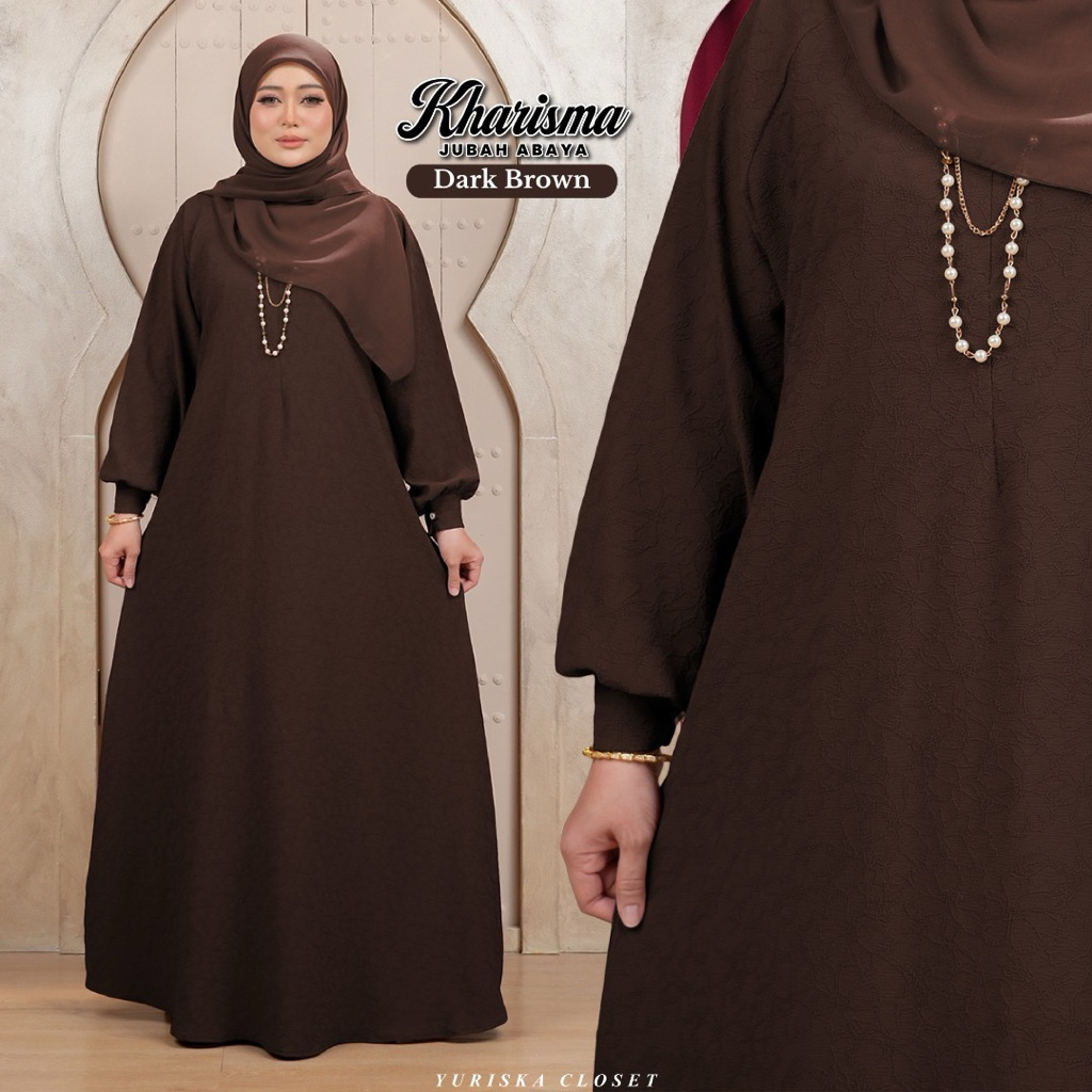 Jubah Abaya Muslimah Premium A-Cut Loose Ironless Wudhu Friendly BF ...