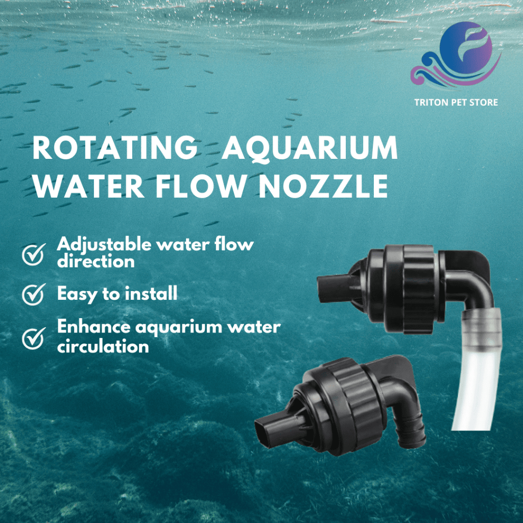 PETERPET 20mm Aquarium Outlet Nozzle Rotating Water Flow – Kepala Nozel ...