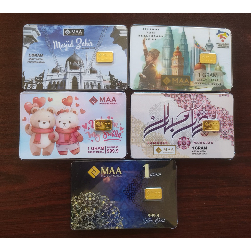 MAA GOLD BAR 1G EMAS 999.9 | Shopee Malaysia