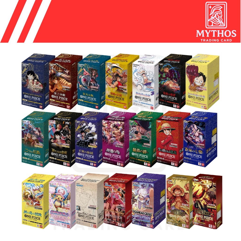 ONE PIECE TCG [JAPANESE] BOOSTER BOX OP05 / OP07 / OP08 / OP09 / OP012 ...