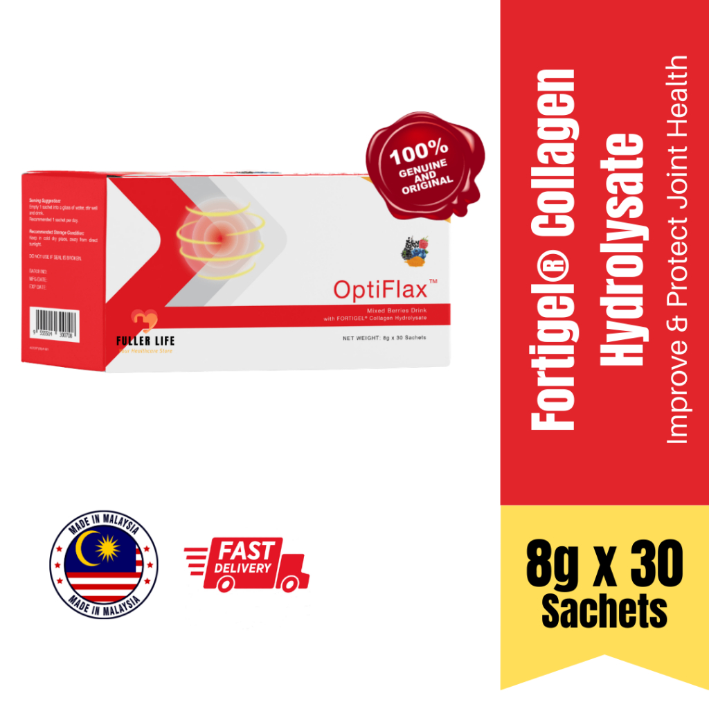 Eldon ASCENTIA OptiFlax Mixed Berries Drink (30 sachets) | Collagen ...