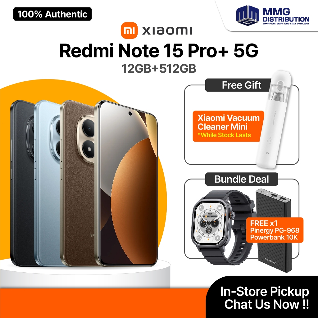Redmi Note 15 Pro Plus 5G / 15 Pro 5G | 12+512GB / 8+512GB Smartphone ...